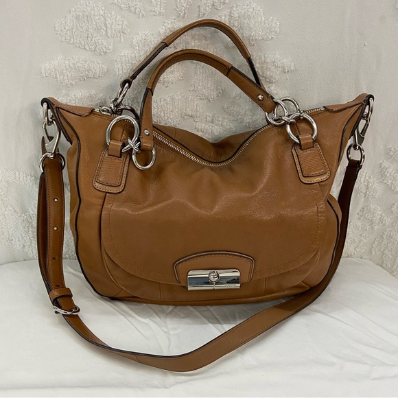 Coach | Bags | Coach Hobo Genuine Leather Bag Purse Silver Hardware ...